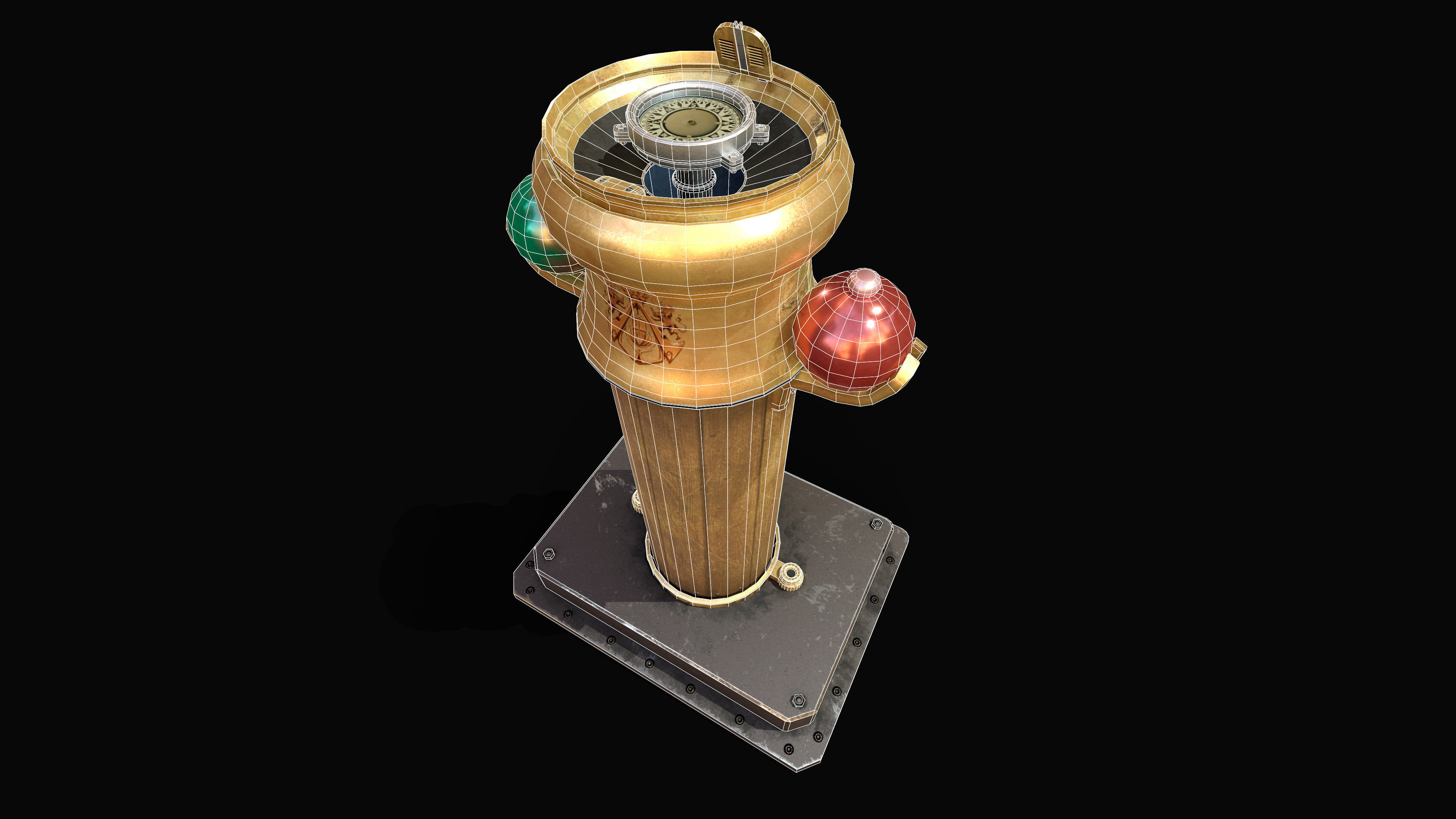 3D model Ship Assets Bridge VR / AR / low-poly | CGTrader