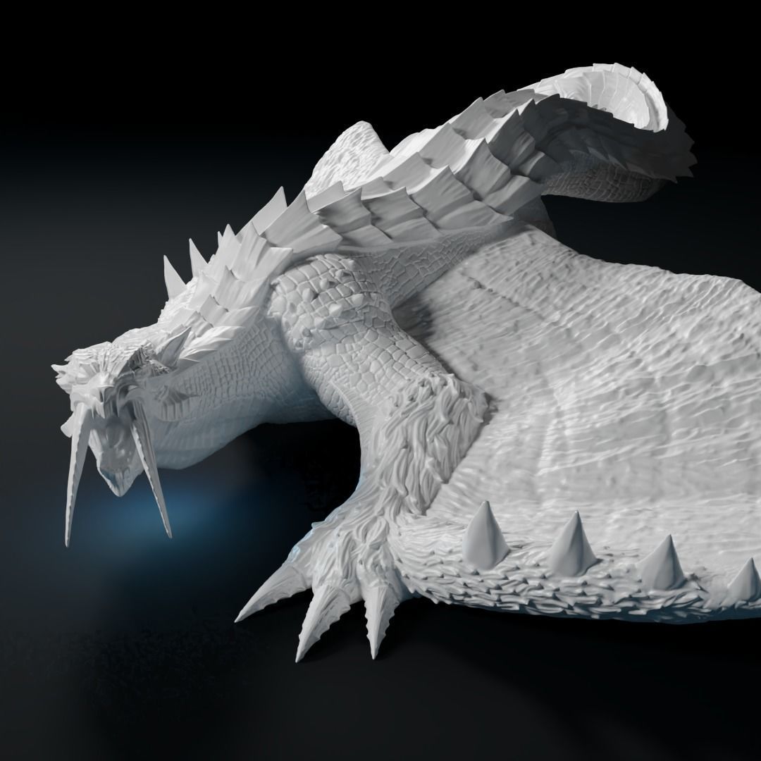 Barioth Monster Hunter 3d print model 3D model 3D printable | CGTrader