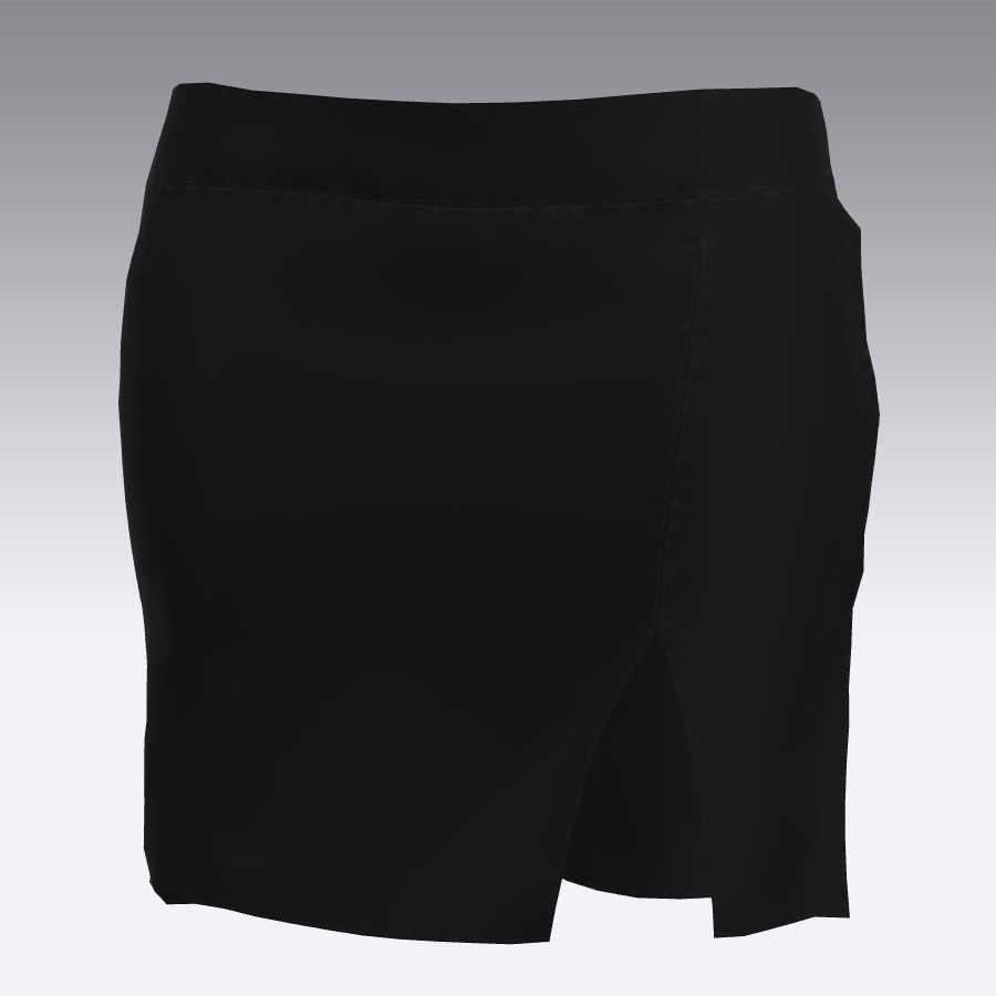 3D model Short and slit skirt little black cotton wear basic VR / AR ...
