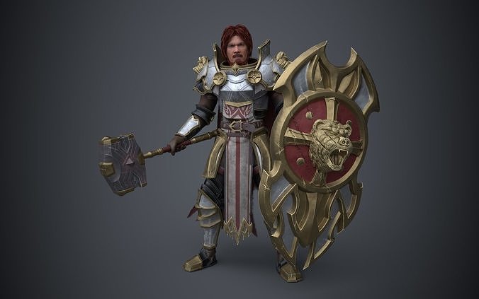 3D model Legion armored knight VR / AR / low-poly | CGTrader