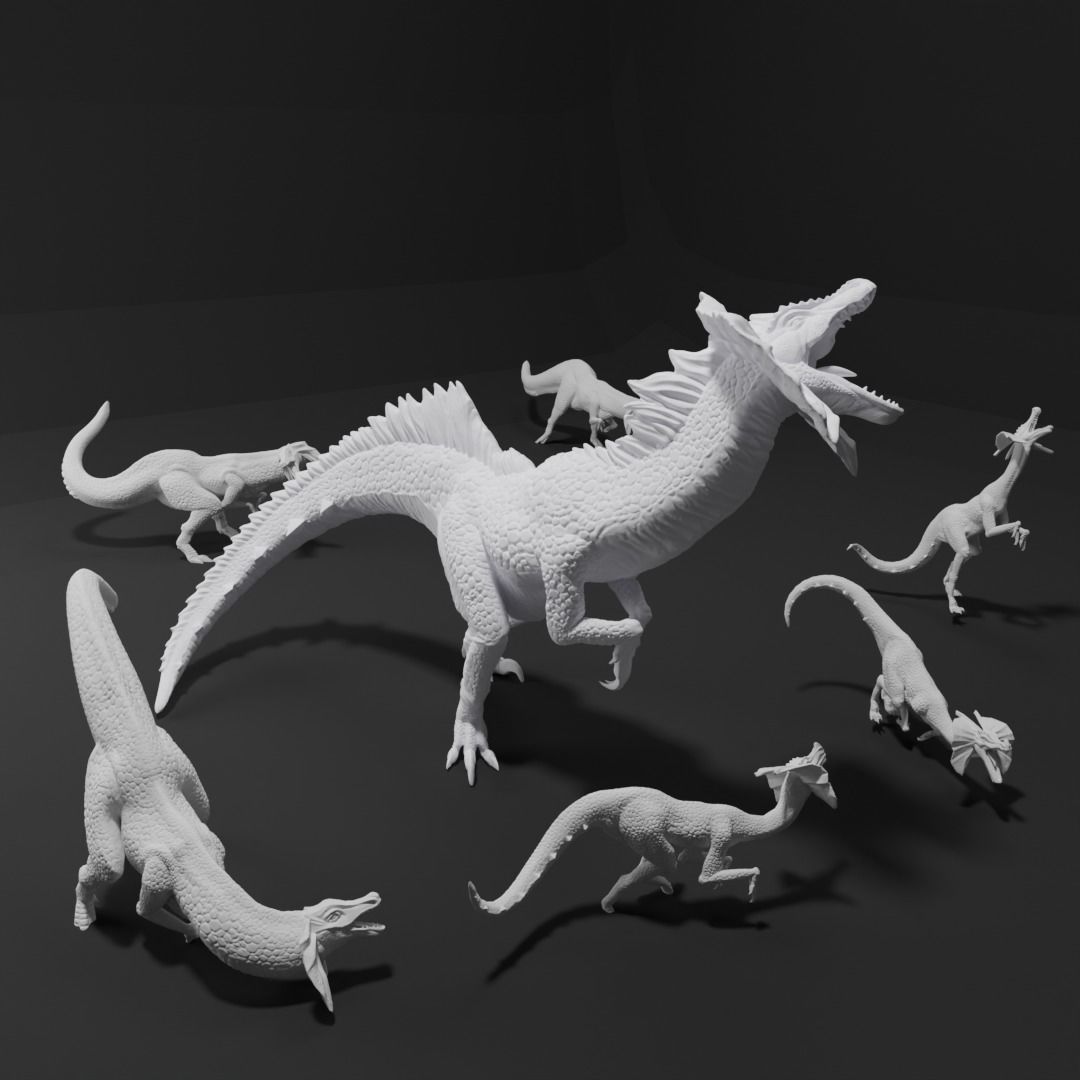 Great Jaggi Pack Miniatures Monster Hunter 3d Print Models 3D model 3D ...