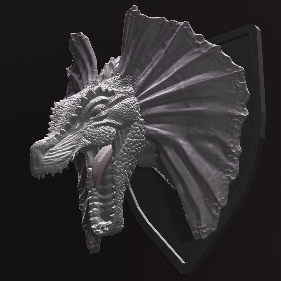 Great Jaggi Wall Mount Bust 3d Print Model 3D model 3D printable | CGTrader