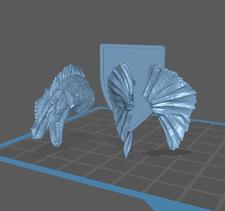 Great Jaggi Wall Mount Bust 3d Print Model 3D model 3D printable | CGTrader