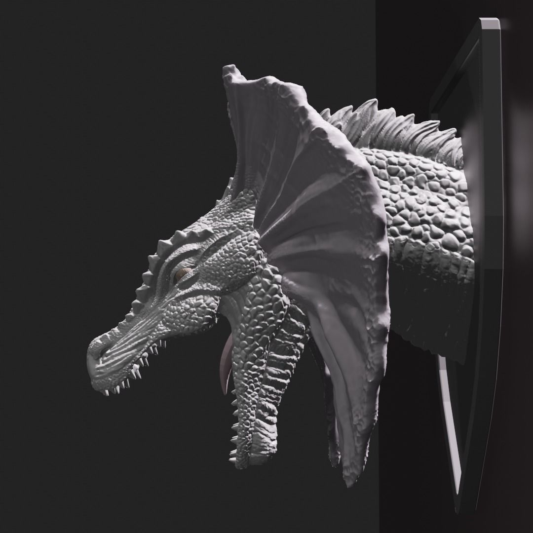 Great Jaggi Wall Mount Bust 3d Print Model 3D model 3D printable | CGTrader
