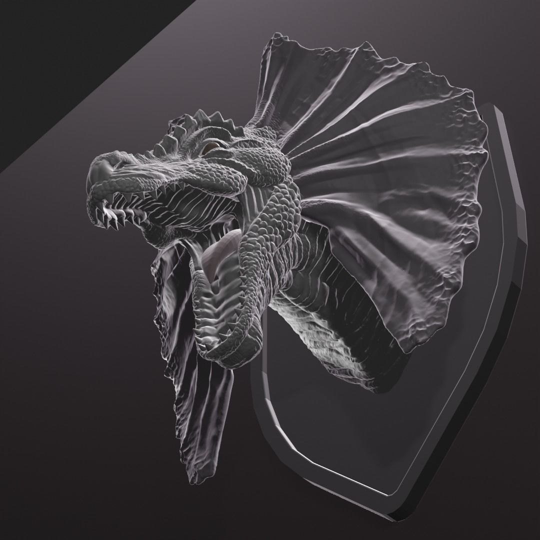 Great Jaggi Wall Mount Bust 3d Print Model 3D model 3D printable | CGTrader