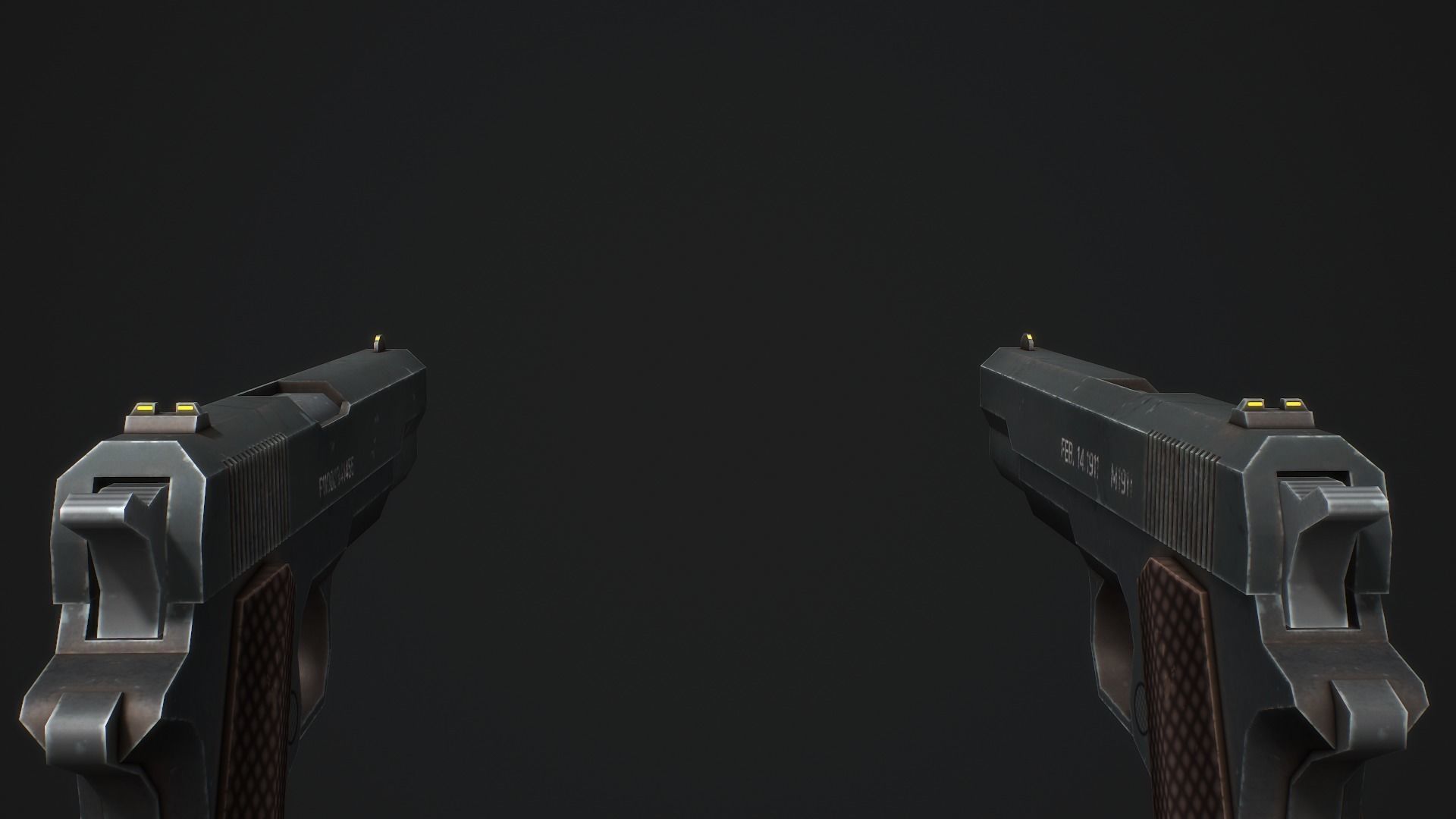 3D Model Collection Small Weapon Pack vol 01 - Low Poly Game Ready VR ...