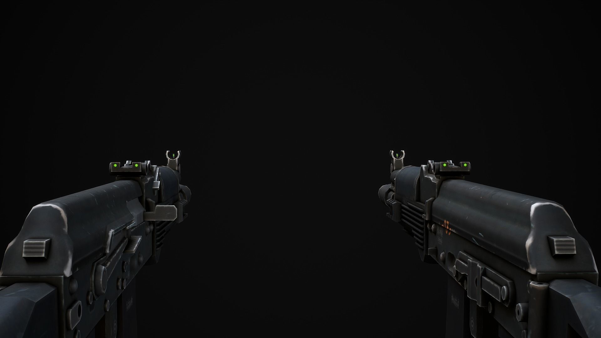 3D Model Collection Small Weapon Pack vol 01 - Low Poly Game Ready VR ...