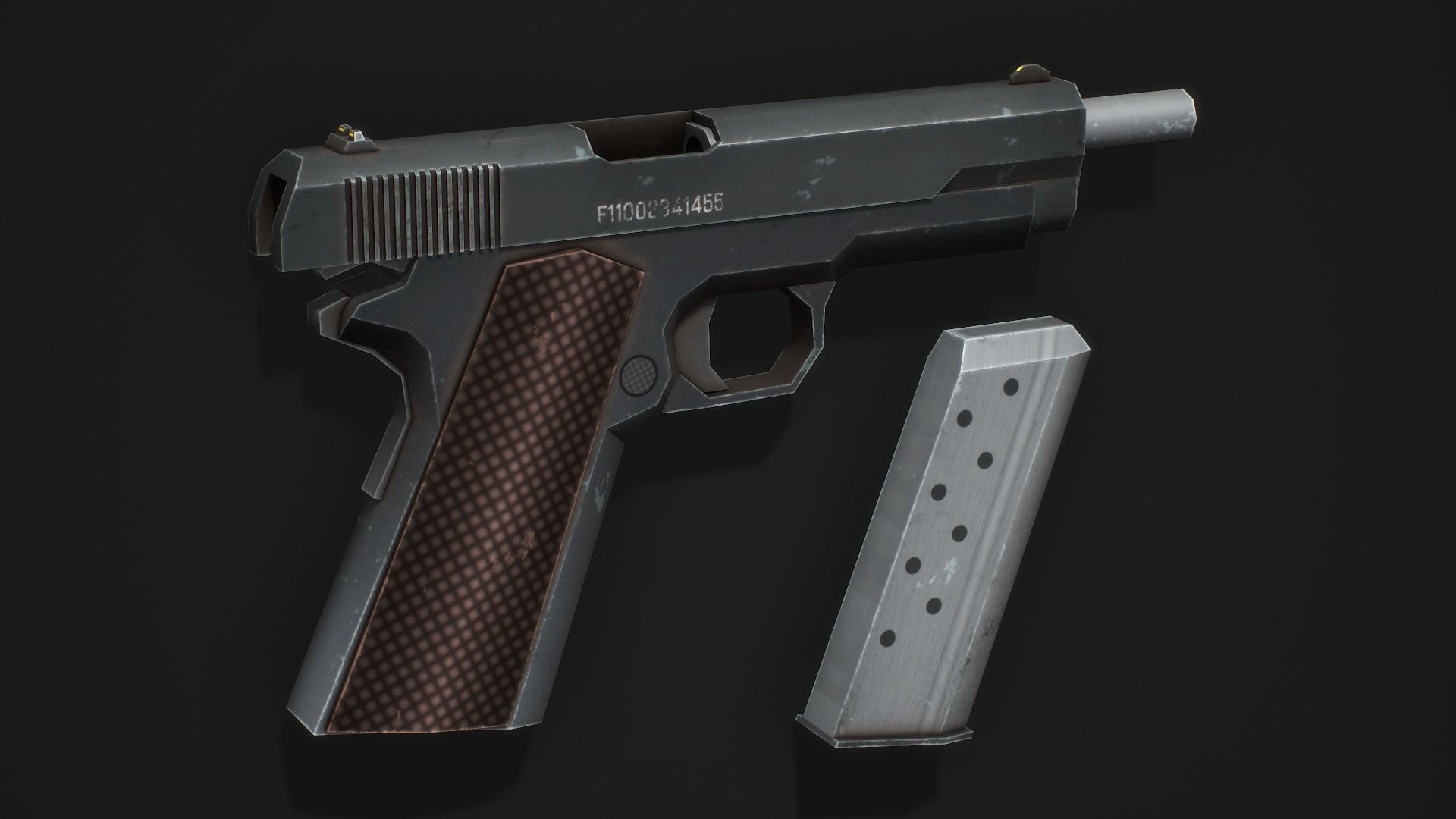 3D Model Collection Small Weapon Pack vol 01 - Low Poly Game Ready VR ...