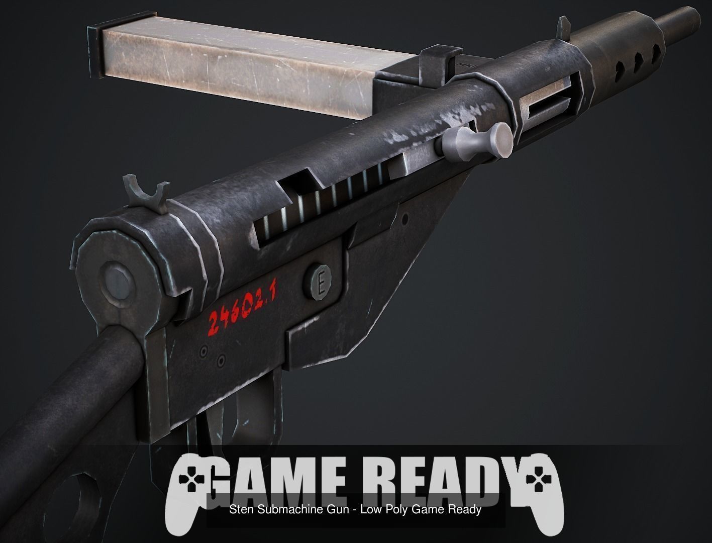 3D Model Collection Small Weapon Pack vol 01 - Low Poly Game Ready VR ...