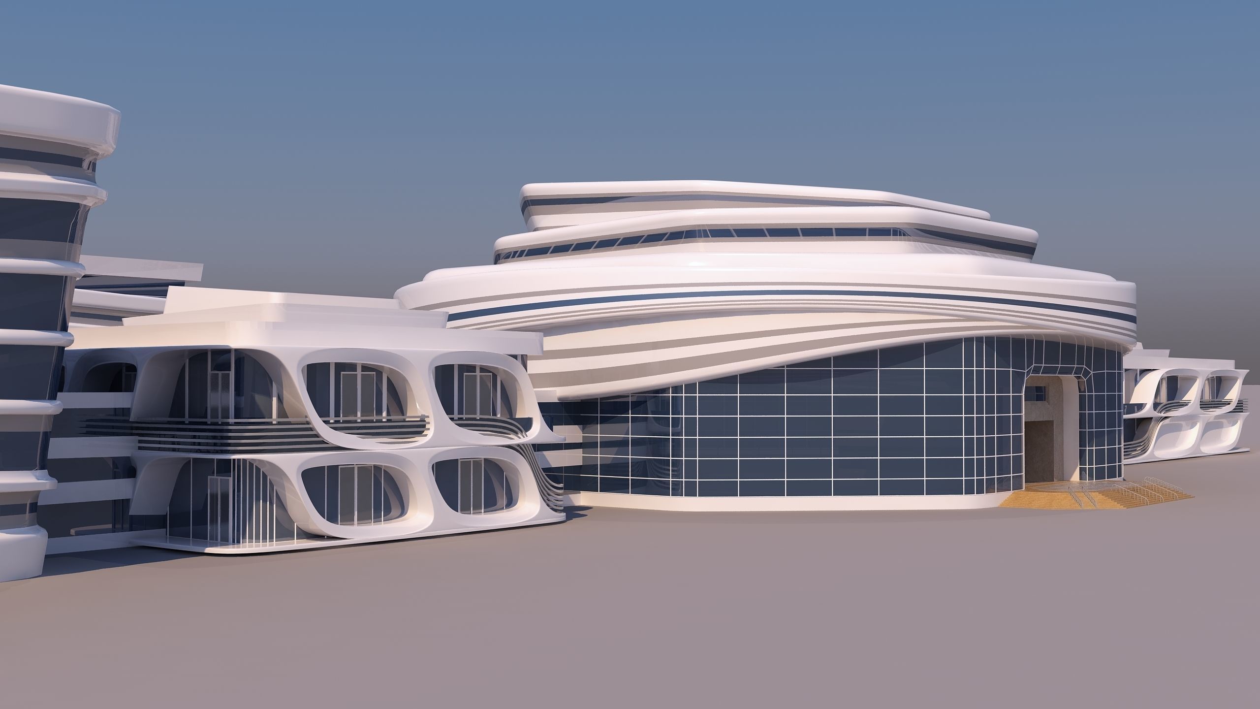0115 - Modern Building 3D model | CGTrader
