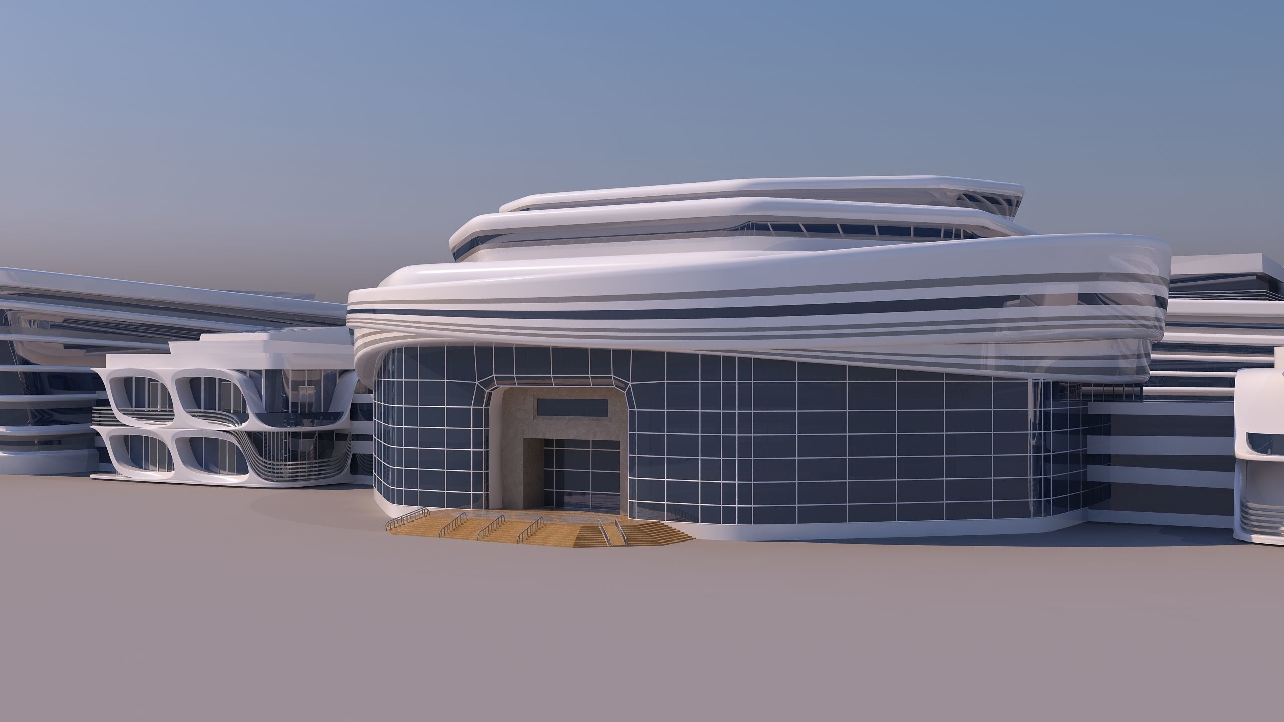0115 - Modern Building 3D model | CGTrader