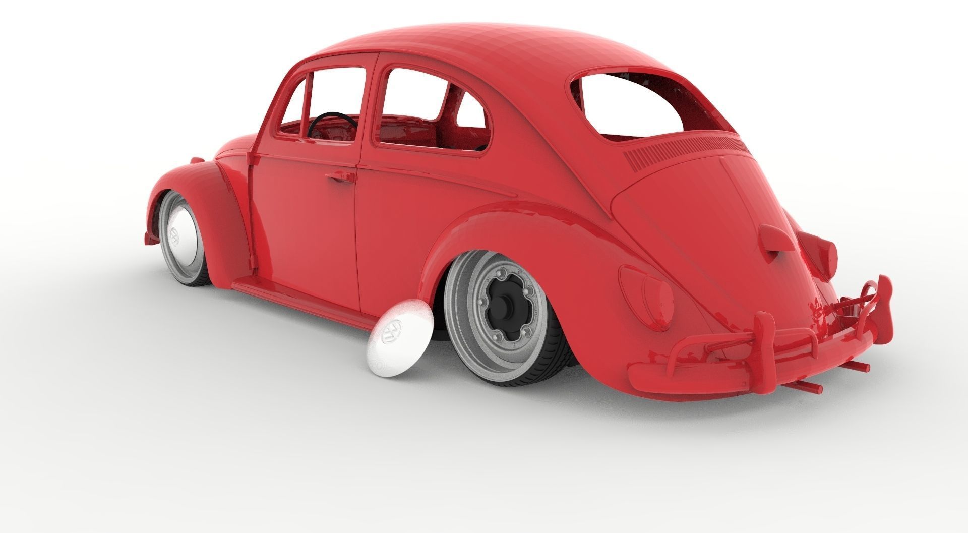 STL WHEEL VOLKSWAGEN BEETLE FUSCA OLD CLASSIC IRON 3D model | CGTrader