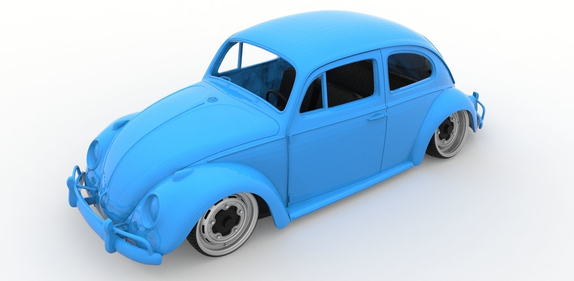 STL WHEEL VOLKSWAGEN BEETLE FUSCA OLD CLASSIC IRON 3D model | CGTrader
