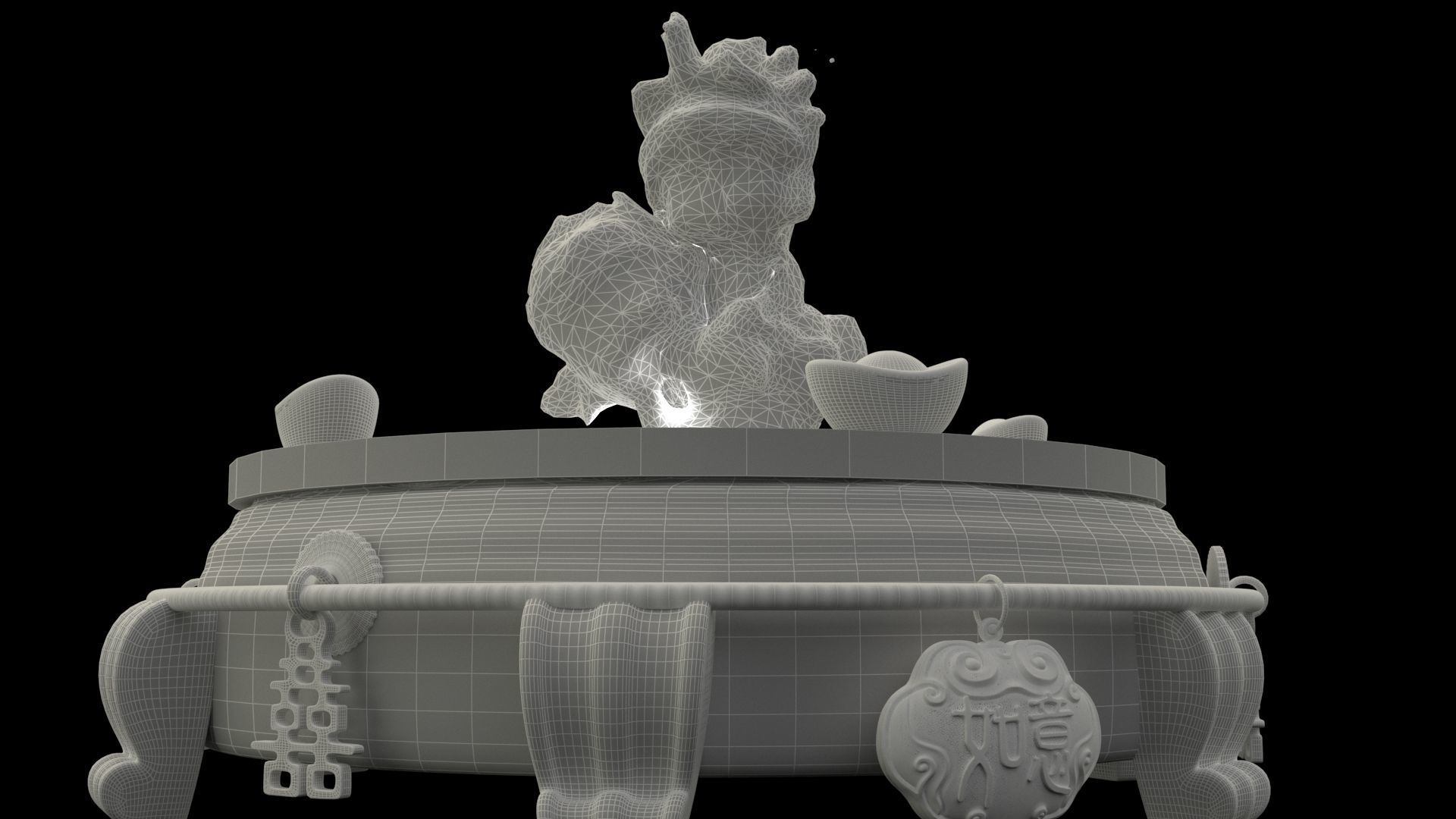 Chinese wedding carry bride doll 3D model | CGTrader