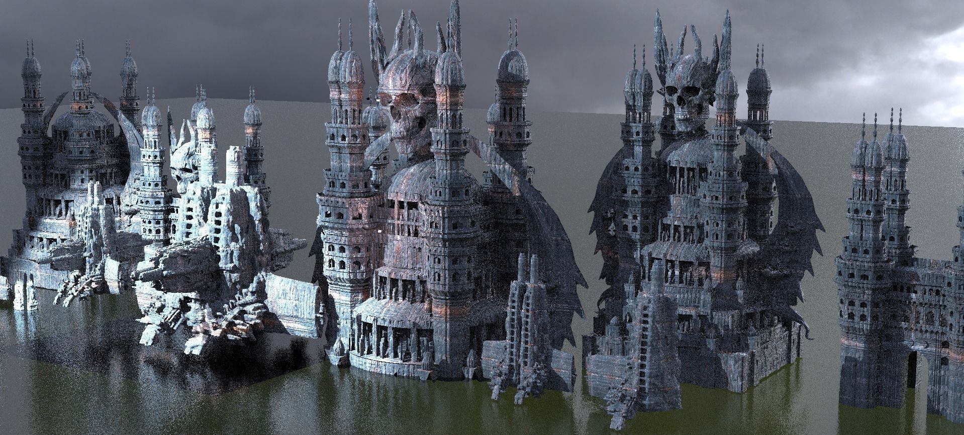 Ancient Evil Vizier necropolis towers 3D model | CGTrader