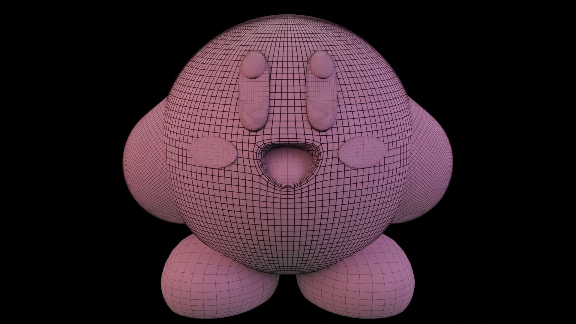 Kirby 3D model rigged | CGTrader