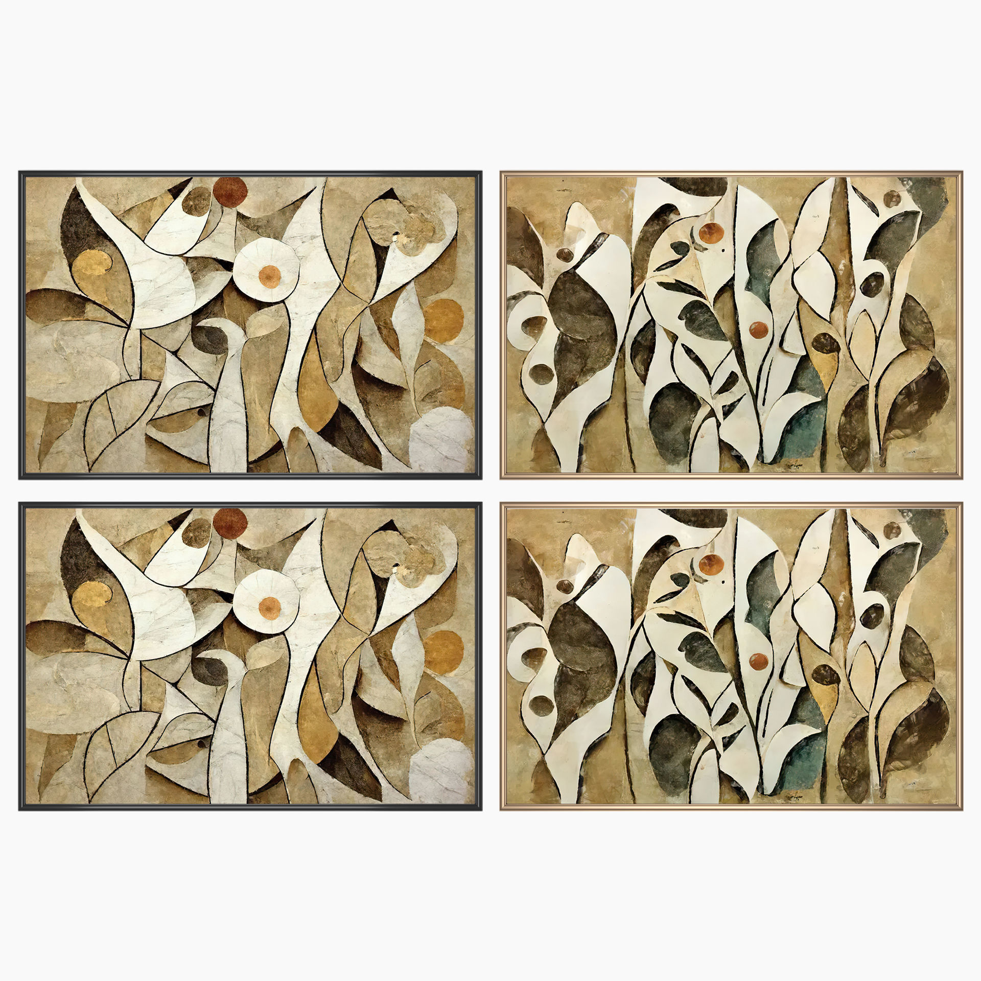 Wall Art Set 4004 3D model | CGTrader