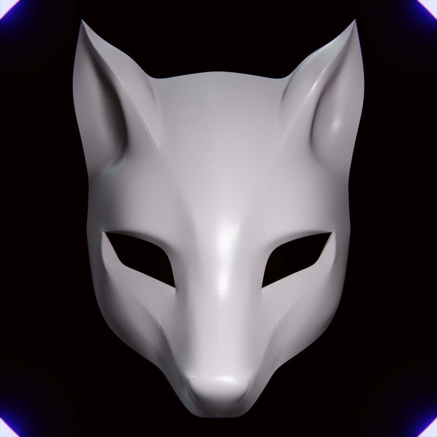 KITSUNE DEMON FOX MASK MASCARA DE ZORRO KITSUNE 13 3D model 3D ...