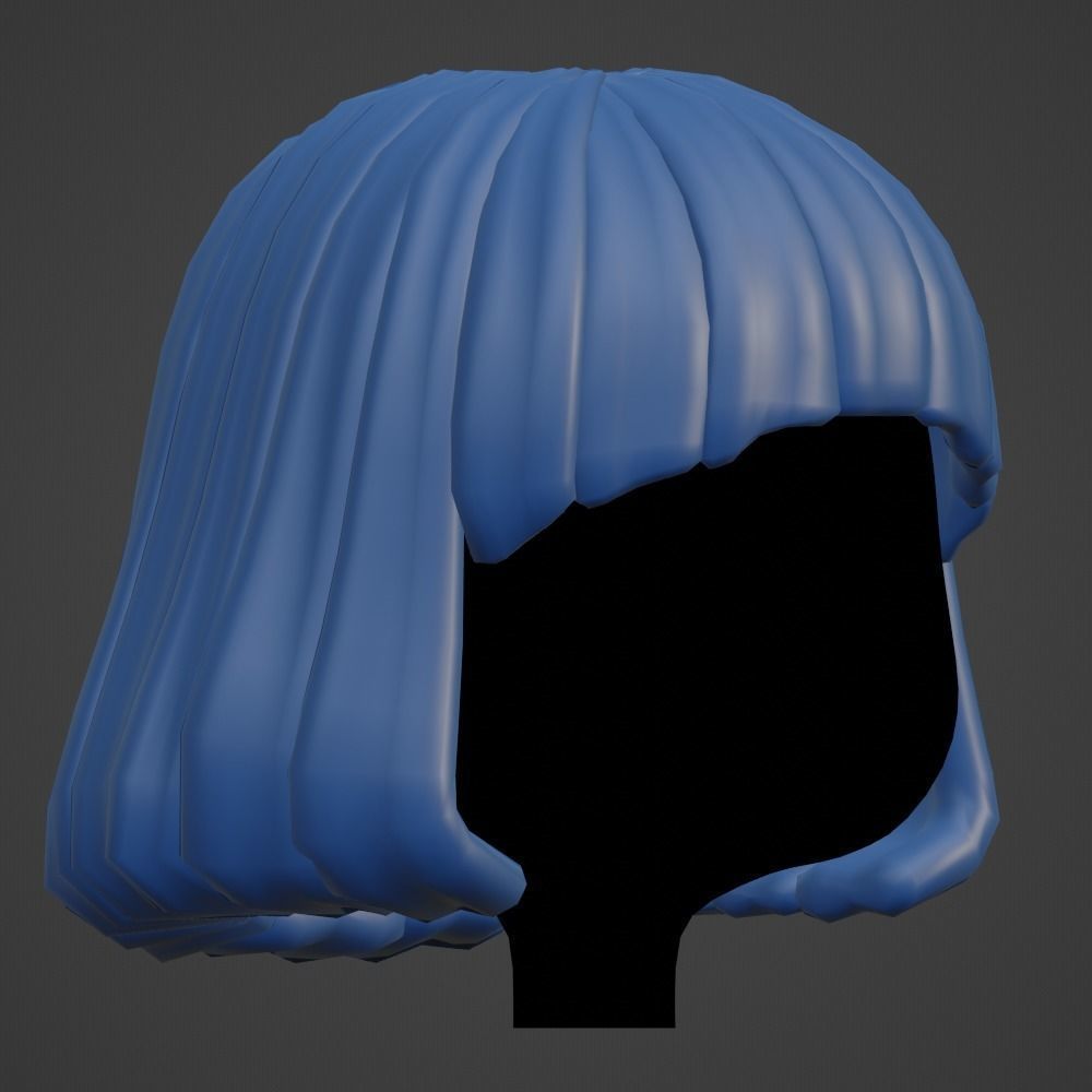Hair style female 08 3D model | CGTrader