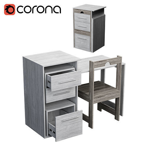 Great Computer Desk 3D model | CGTrader