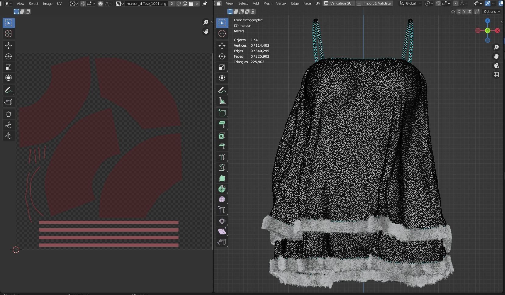 Marroon Babydoll Fitted to Gen8 Body Mesh 3D model | CGTrader