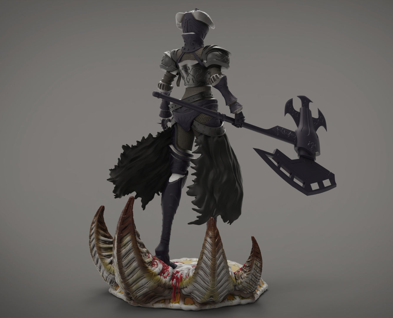 Albedo Overlord - Warrior 3D model 3D printable | CGTrader