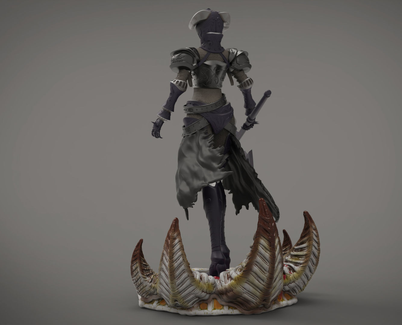Albedo Overlord - Warrior 3D model 3D printable | CGTrader