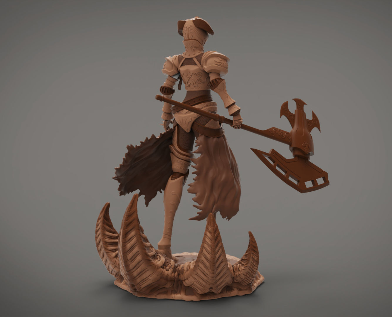 Albedo Overlord - Warrior 3D model 3D printable | CGTrader