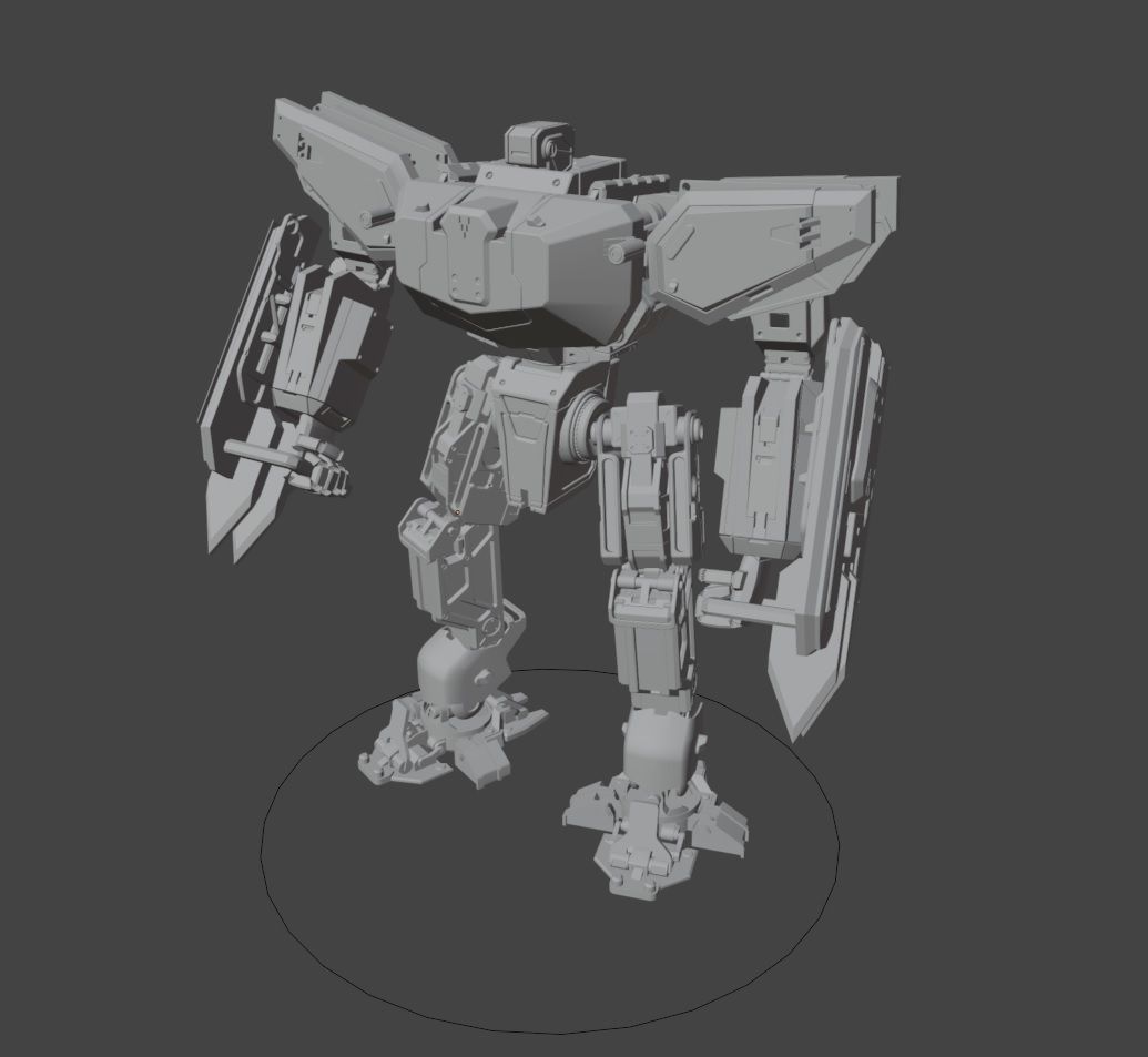 3D model Robotic Mech VR / AR / low-poly | CGTrader