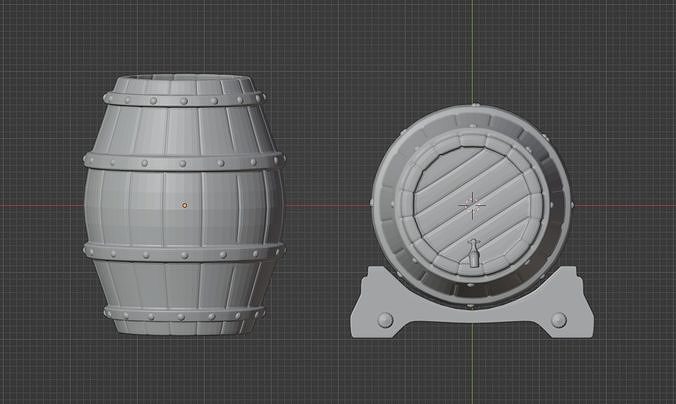 Wooden barrels 3D model 3D printable | CGTrader