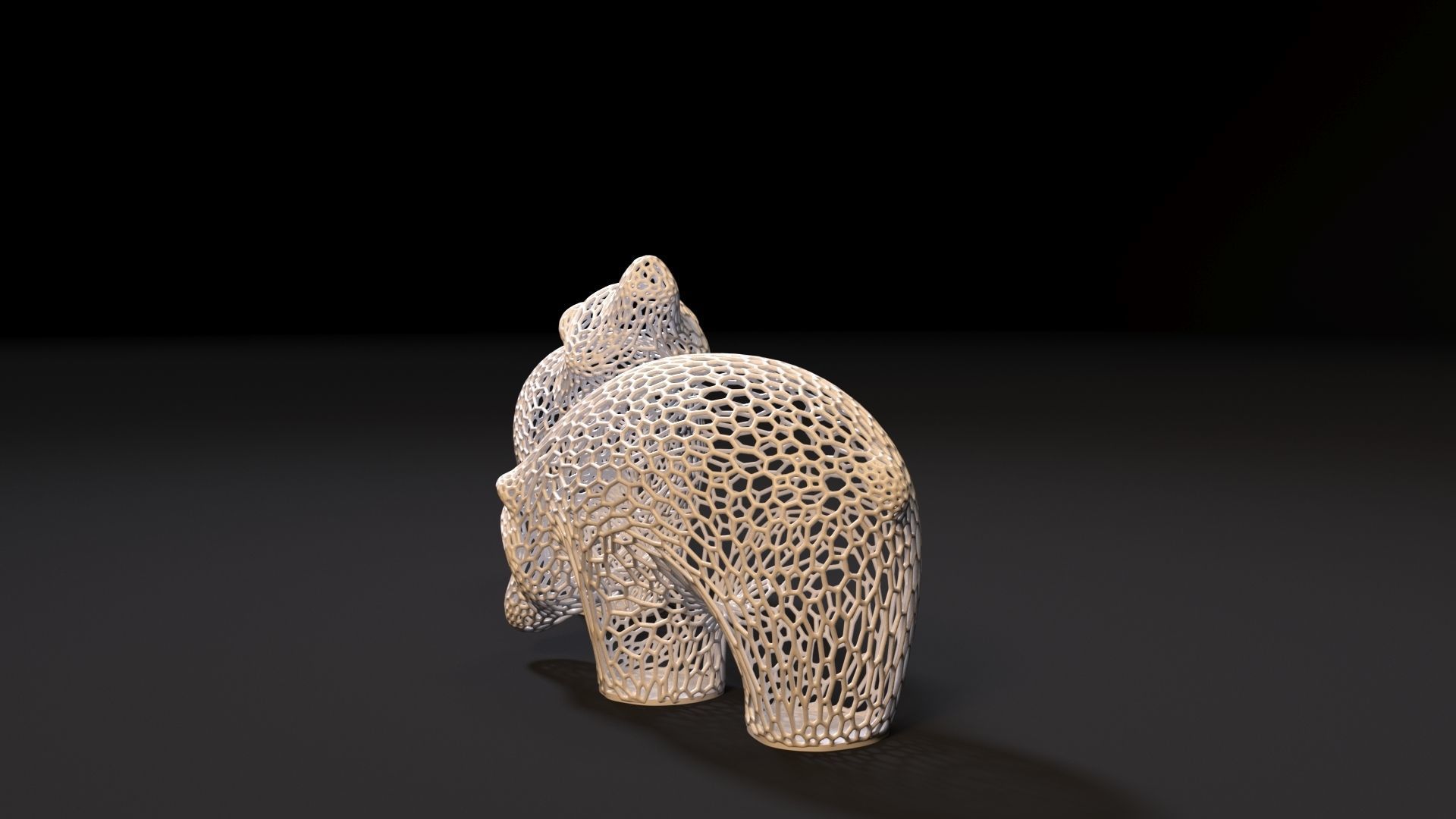 Bear sculpture 3D model 3D printable | CGTrader