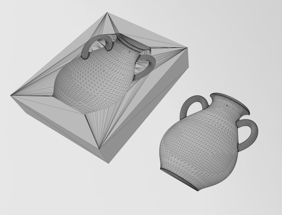 Simple urn relief and mold 3D model 3D printable | CGTrader