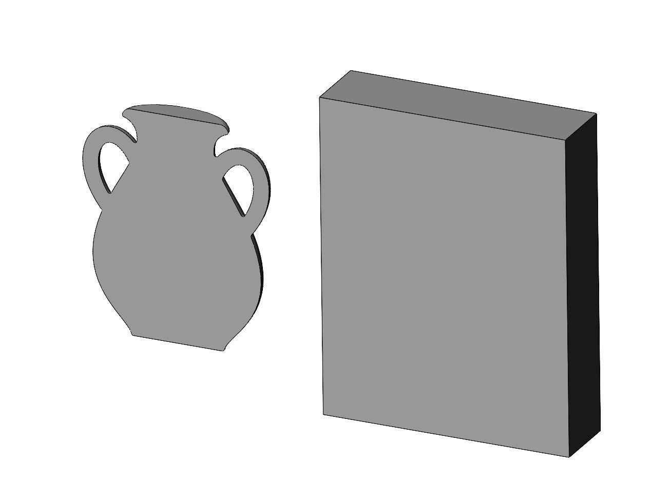 Simple urn relief and mold 3D model 3D printable | CGTrader