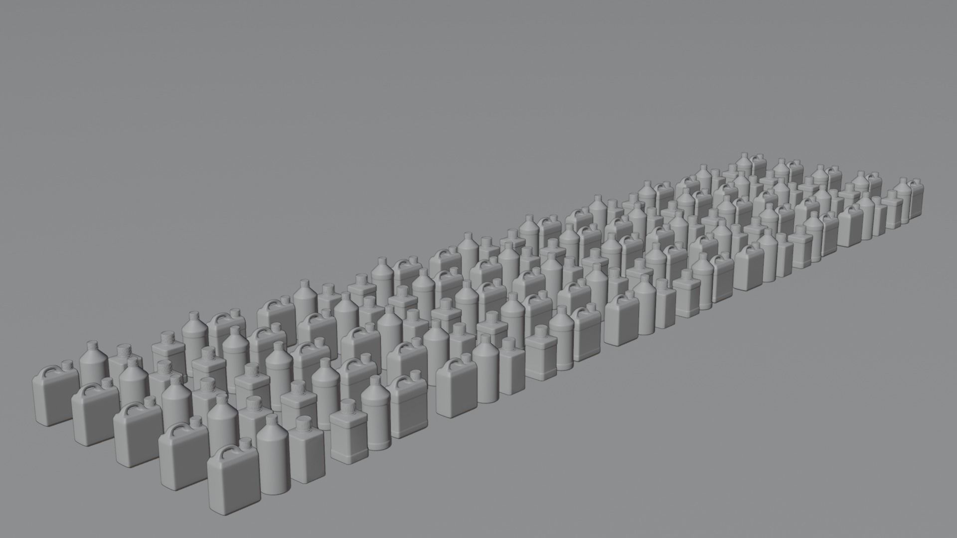 Industrial laboratory fluid chemical containers and blank labels 3D ...