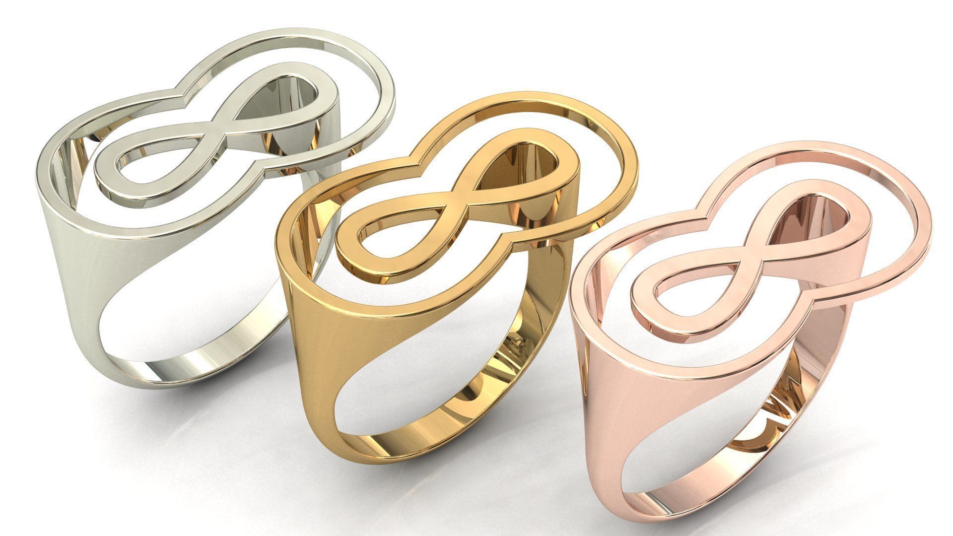 infinity ring free 3D model 3D printable | CGTrader