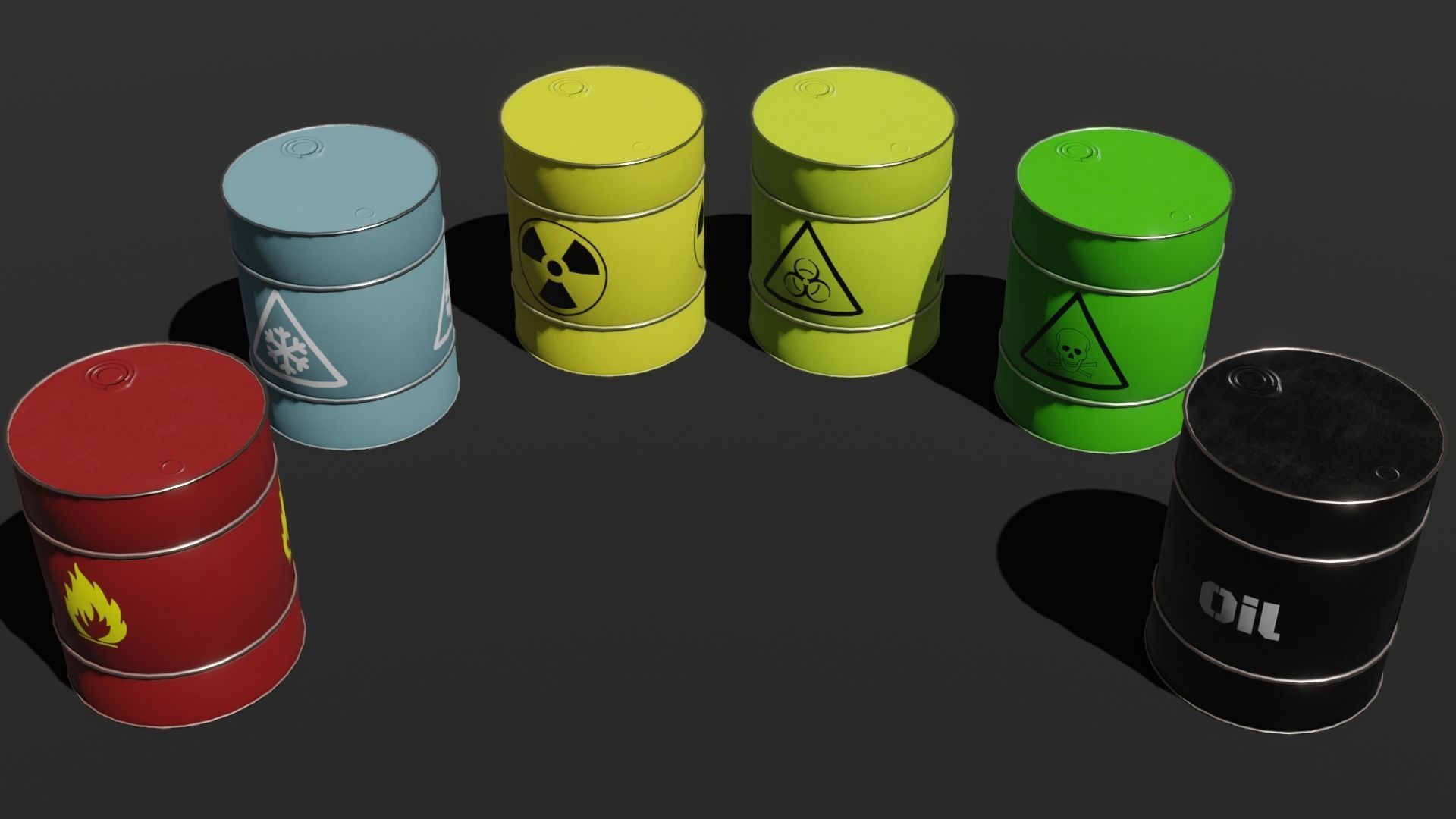 Realistic Metal Barrel Pack free VR / AR / low-poly 3D model | CGTrader