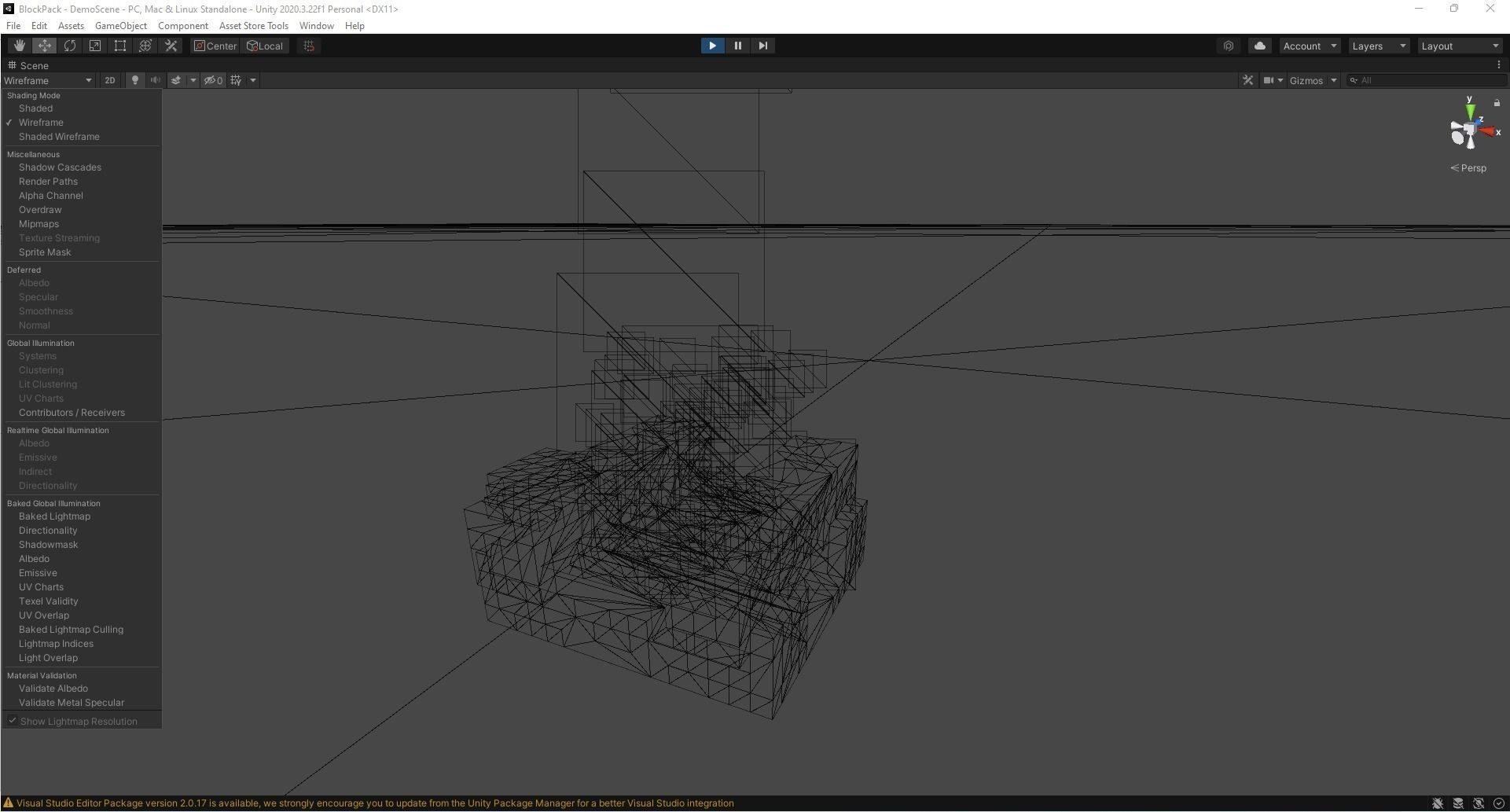 3D model Block Pack Campfire - block styled voxel campfire VR / AR ...