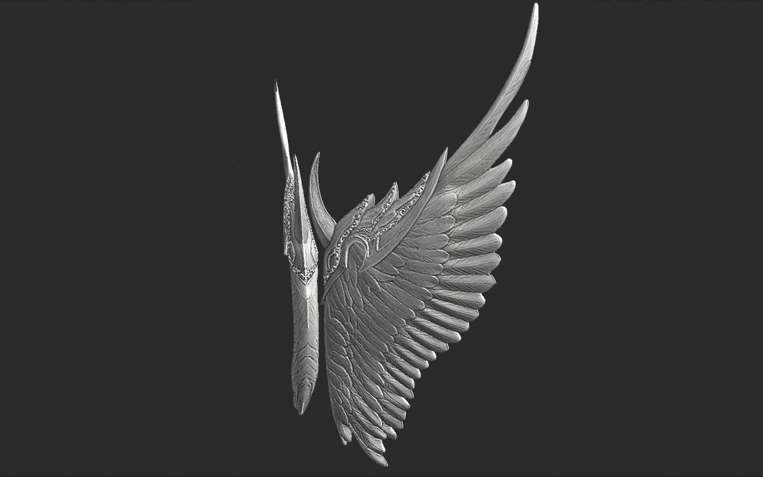 Angel Wing 3D model 3D printable | CGTrader