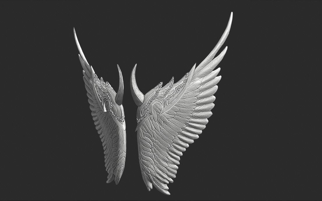 Angel Wing 3D model 3D printable | CGTrader