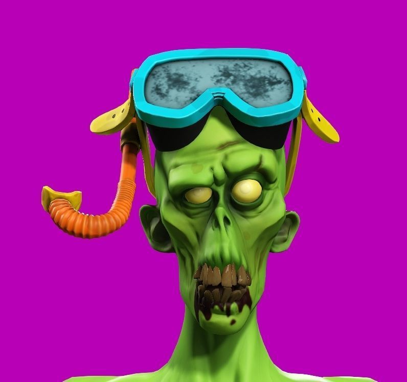3D model stylized zombie mike V2 VR / AR / low-poly | CGTrader