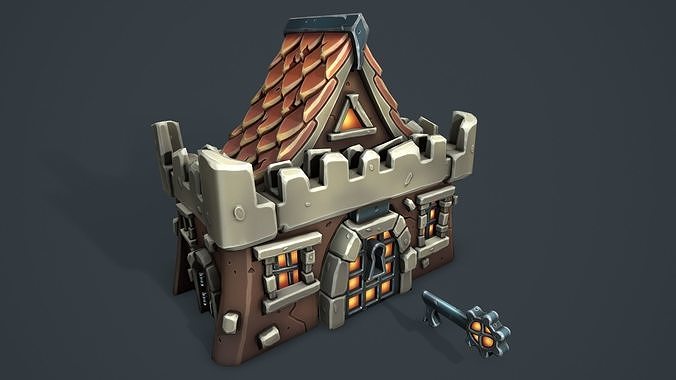 3D model Castle chest VR / AR / low-poly | CGTrader