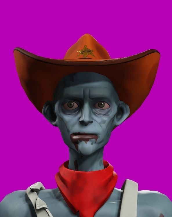 3D model stylized zombie william V2 VR / AR / low-poly | CGTrader