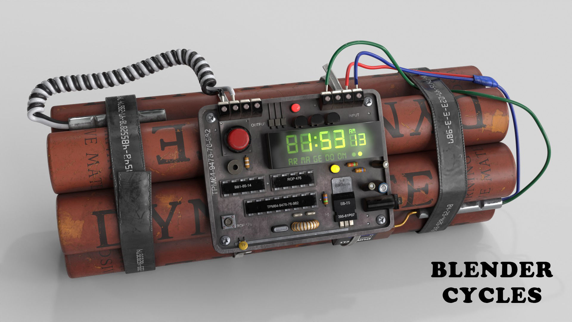 3D model Dynamit Time Bomb VR / AR / low-poly | CGTrader