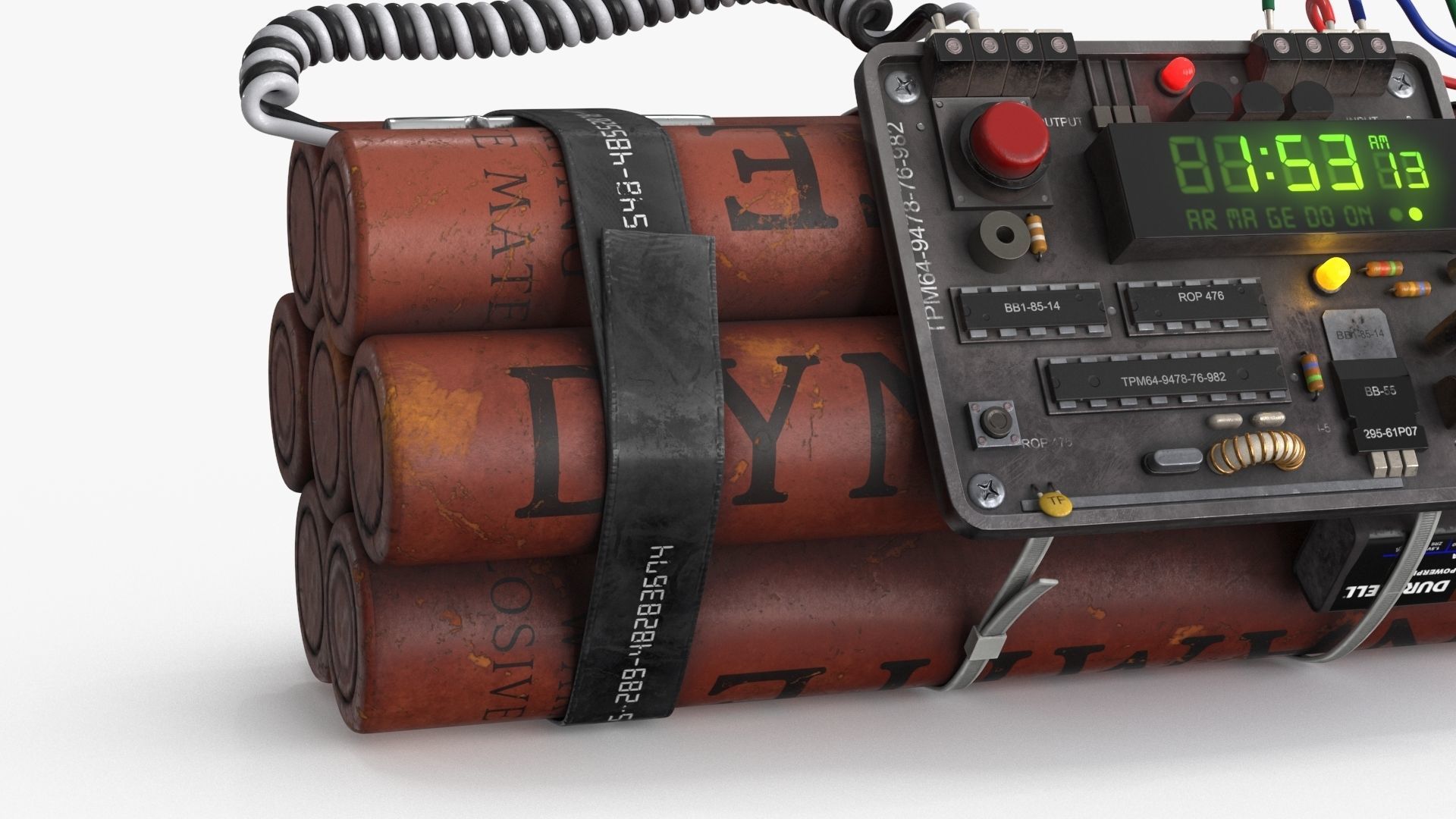 3D model Dynamit Time Bomb VR / AR / low-poly | CGTrader