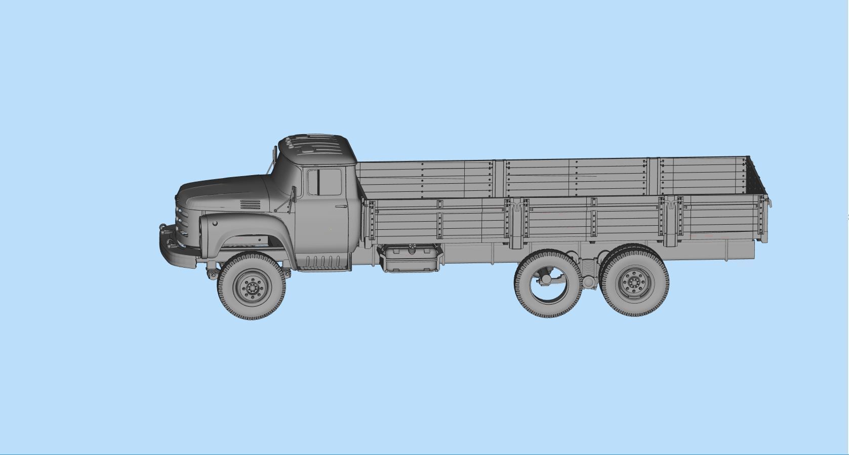ZIL 133GYA truck model stl printable rc truck kits 3D model 3D ...