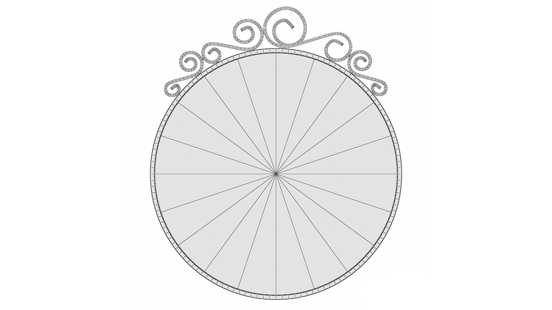 Ikea Ekne wall mirror 3D model | CGTrader