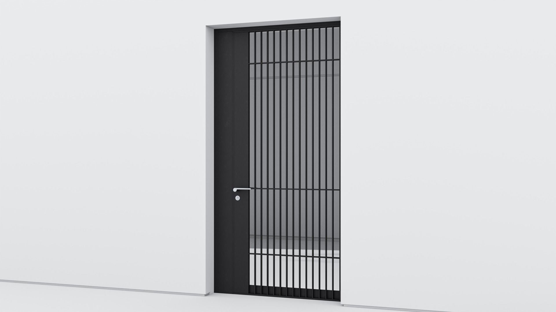 Aluminium door 175 3D model | CGTrader