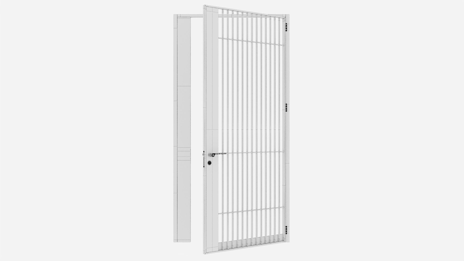 Aluminium door 175 3D model | CGTrader