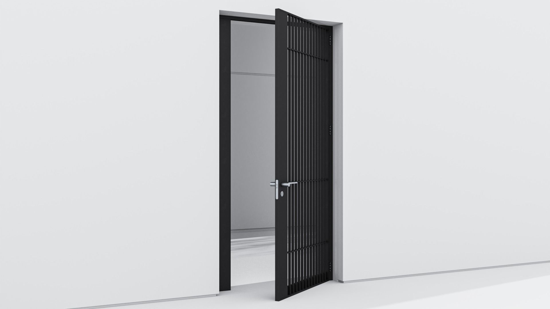 Aluminium door 175 3D model | CGTrader