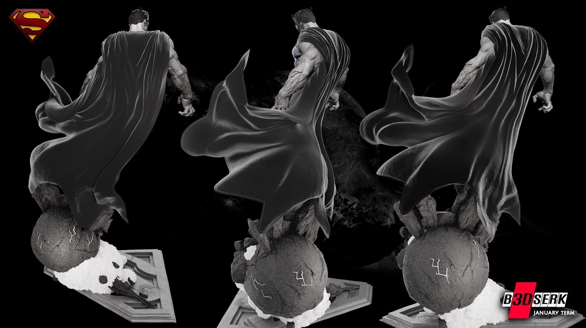 B3DSERK January term 2023 Eradicator Sculpture 3D model 3D printable ...